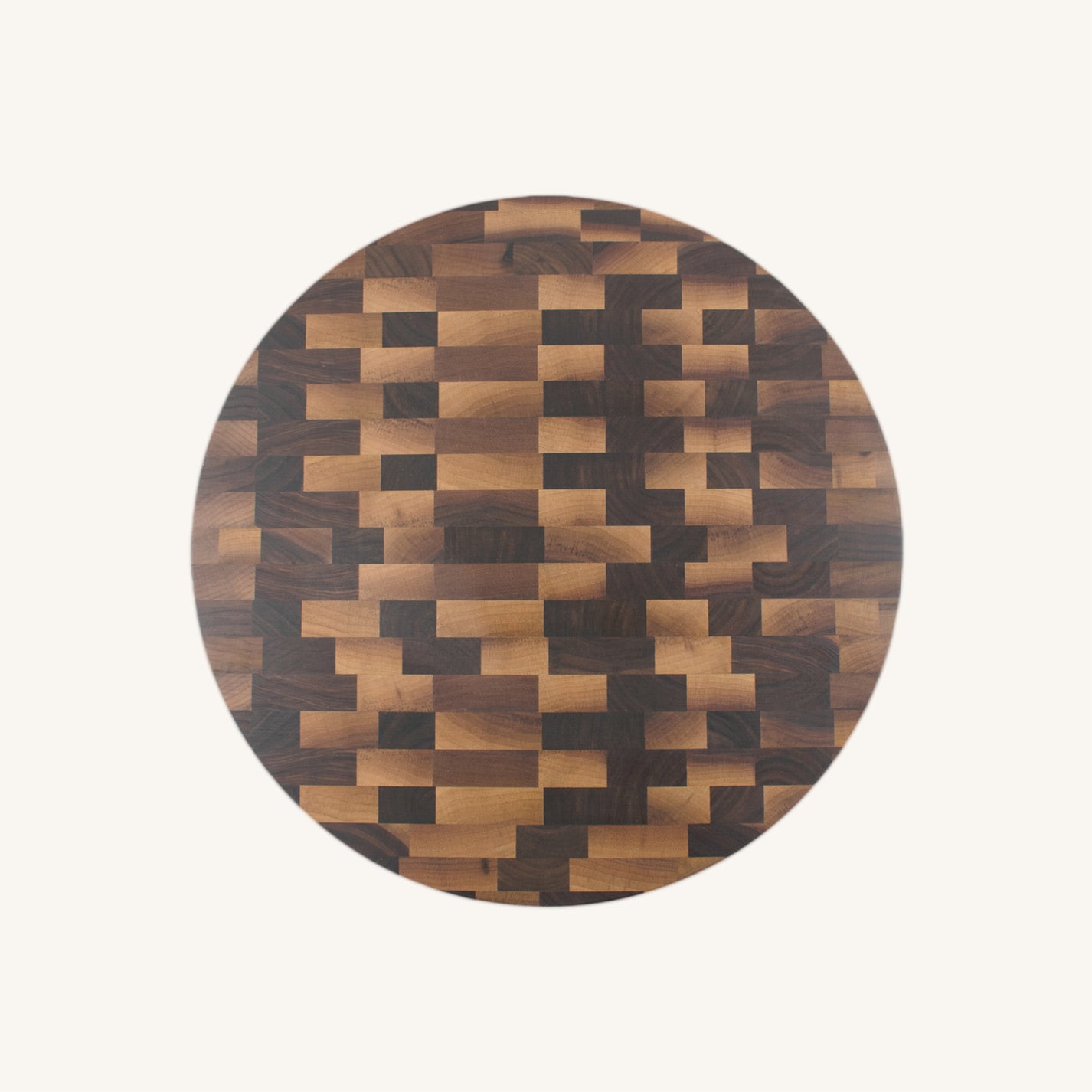 Large Round End Grain Butcher Block – Staatik